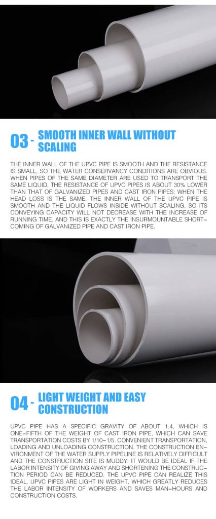 PVC Water Supply Pipe